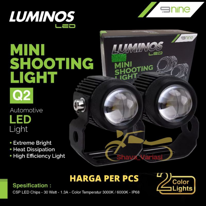Jual Lampu LED NINE LUMINOSLED Q2 shooting led lampu tembak sorot mini ...