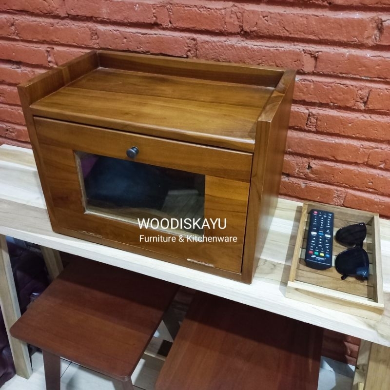 Jual Lemari penyimpan Makanan - roti dari Full Kayu Jati / Lemari roti ...