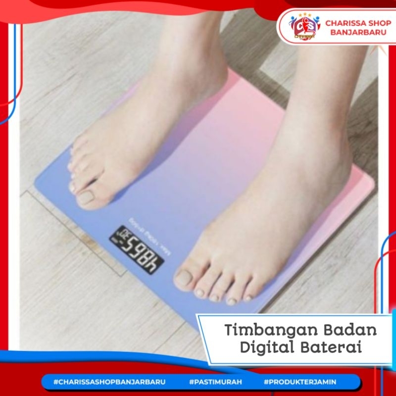Jual Timbangan Badan Digital / Timbangan Badan Rainbow Body Scale Maks ...