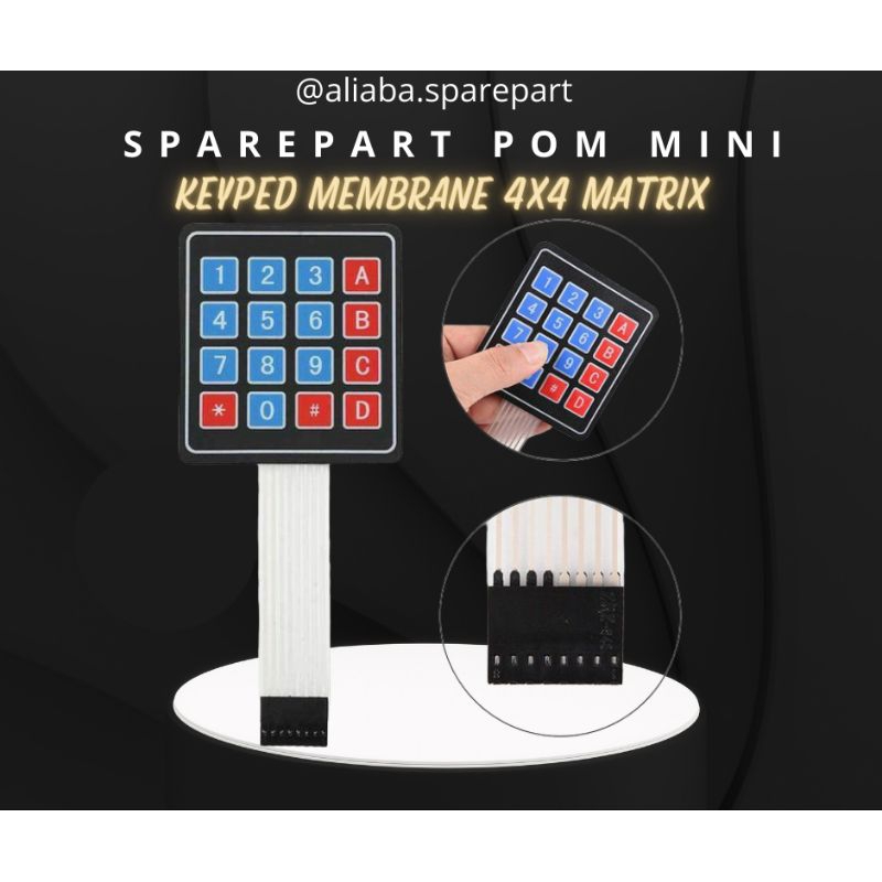 Jual tombol pom mini keypad membran 4x4 (original) | Shopee Indonesia