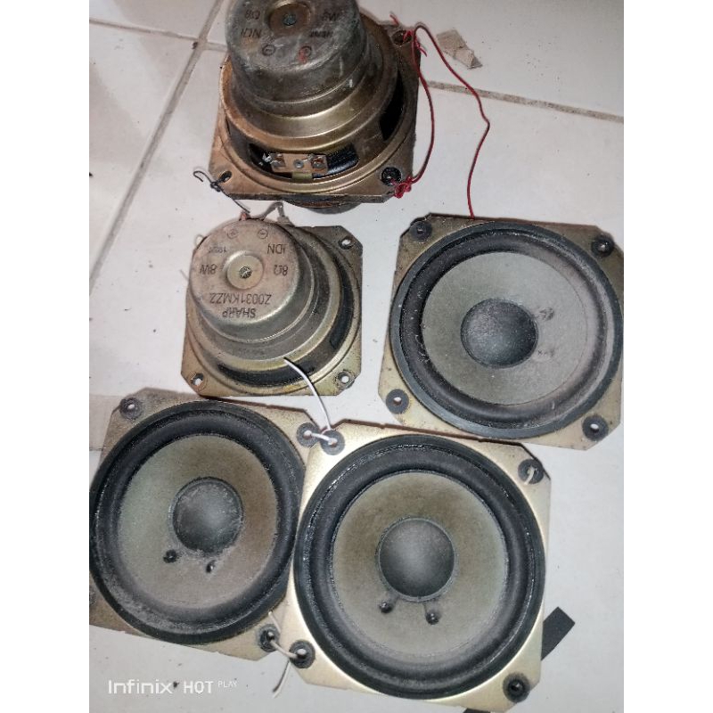 Jual spiker 6w 8w 4" copotan tv Sharp ori | Shopee Indonesia