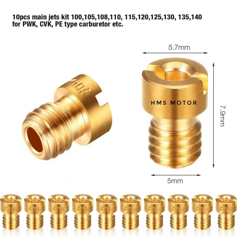 Jual SPUYER MAINJET MAIN JET PE TIGER GL MEGAPRO PWL NINJA R SS KLX D-TRACKER SATRIA FU MX N250 ...