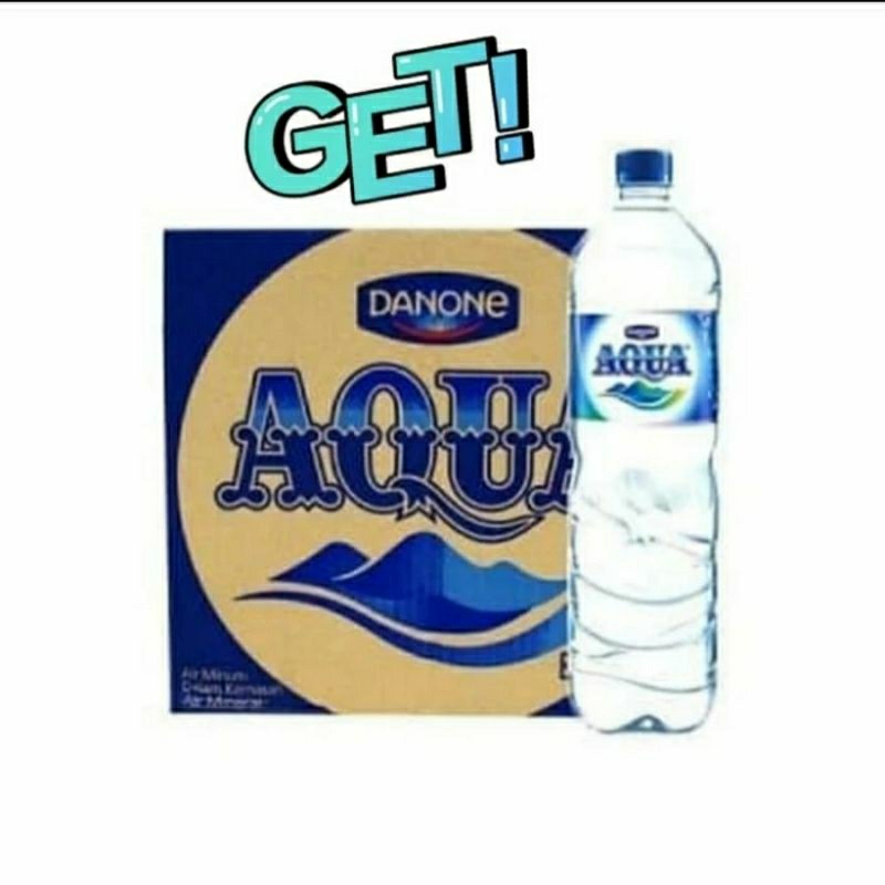 Jual aqua 1500 ml | 1,5 liter | isi 12 botol | Shopee Indonesia