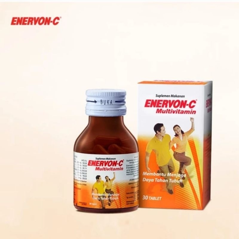 Jual ENERVON C Botol 30 Tablet Multivitamin | Shopee Indonesia