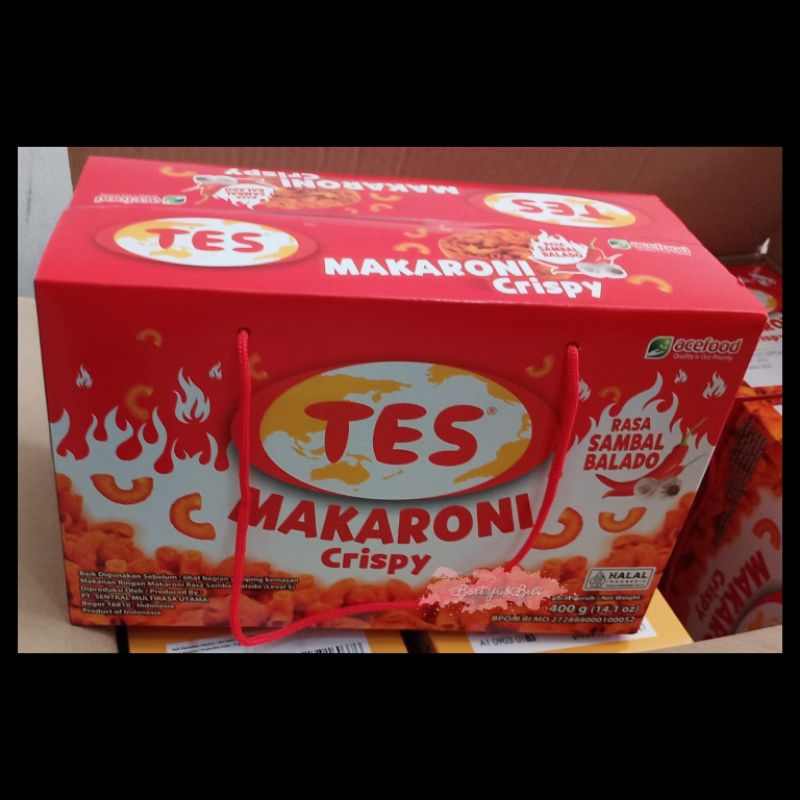 Jual Tes Makaroni Crispy 400gr Balado GIFT PACKAGING | Shopee Indonesia