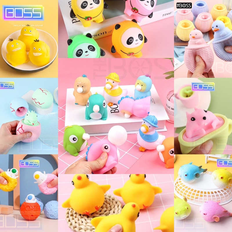 Jual BOSS-Mainan Squishy Viral Pop it Pencet Anti Stress Cangkir Tupai ...