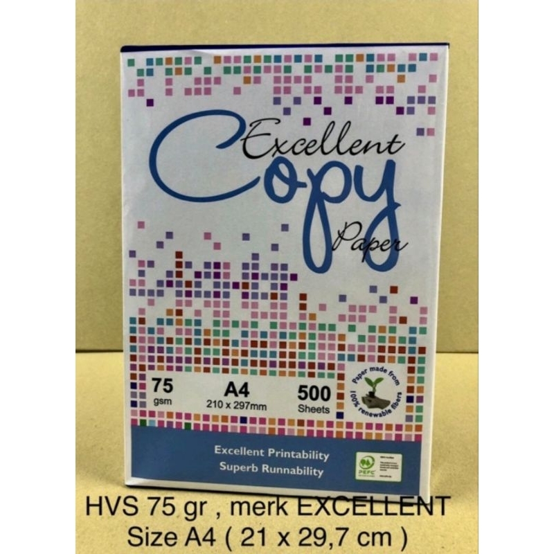 Jual Kertas HVS A4 75gsm Excellent | Shopee Indonesia