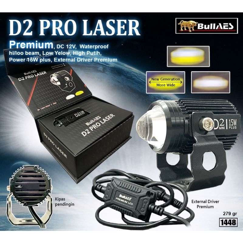 Jual LAMPU TEMBAK LASER D2 PRO LASER 15 WATT 20 WATT PRO PLUS HI LOW ...