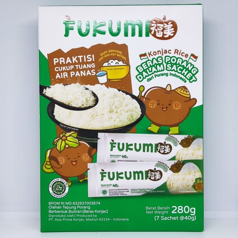 Jual FUKUMI Beras Porang Box Sachet - Shirataki/Konjac Rice | Shopee ...