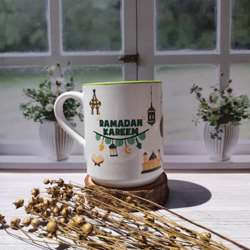 Jual Mug Ramadhan/Mug aesthetic/Mug printing/Gelas tema ramadhan/ Gelas ...