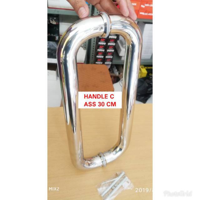 Jual Pull Handle Kaca/ Handle C as 30 cm 35 cm 20 cm stanlis pull ...