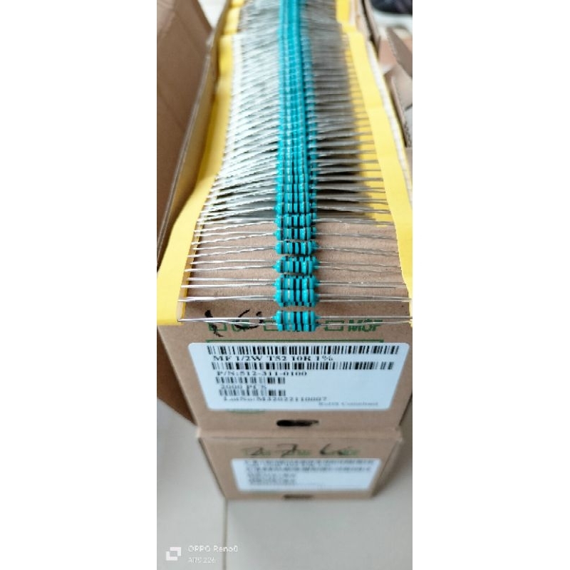 Jual Resistor 1/2 Watt 1% 10 ohm R 1/2W mf 1% 10R taiwan | Shopee Indonesia
