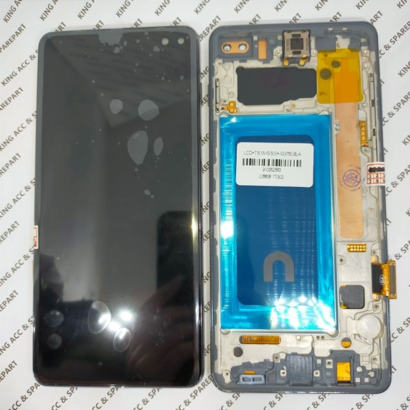 Jual LCD TOUCHSCREEN SAMSUNG GALAXY S10 PLUS G9750 BLACK OLED2 | Shopee ...
