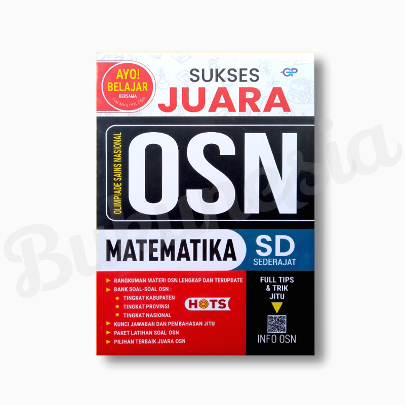 Jual BUKU SUKSES JUARA OLIMPIADE SAINS NASIONAL OSN MATEMATIKA SD BEST SELLER ORIGINAL FREE ...