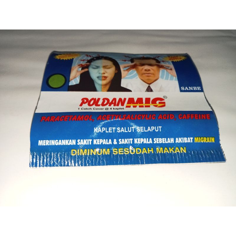 Jual Poldanmig 1x4 tablet sakit kepala | Shopee Indonesia