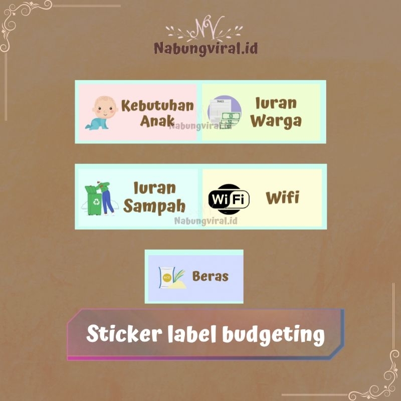 Jual STIKER BUDGETING / STIKER DOMPET KEUANGAN / STIKER DOMPET PINTAR ...