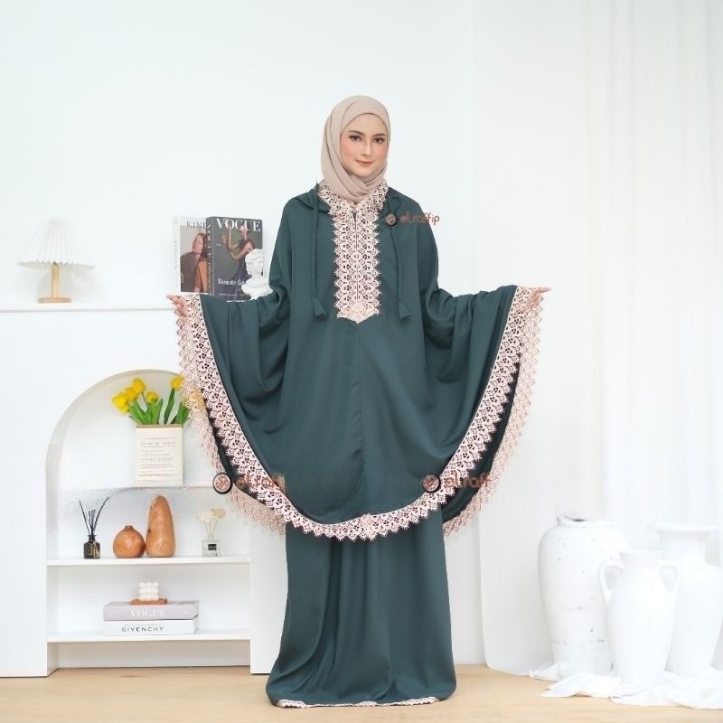 Jual Suryabordirtasik - MUKENA TELEKUNG KATUN 2in1 Resleting ARAFAH ...