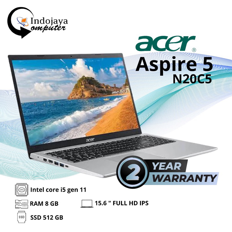 Jual Laptop Acer Aspire 5-N20C5 Core i5 Gen 11 RAM 8 SSD 512 Garansi 2 ...