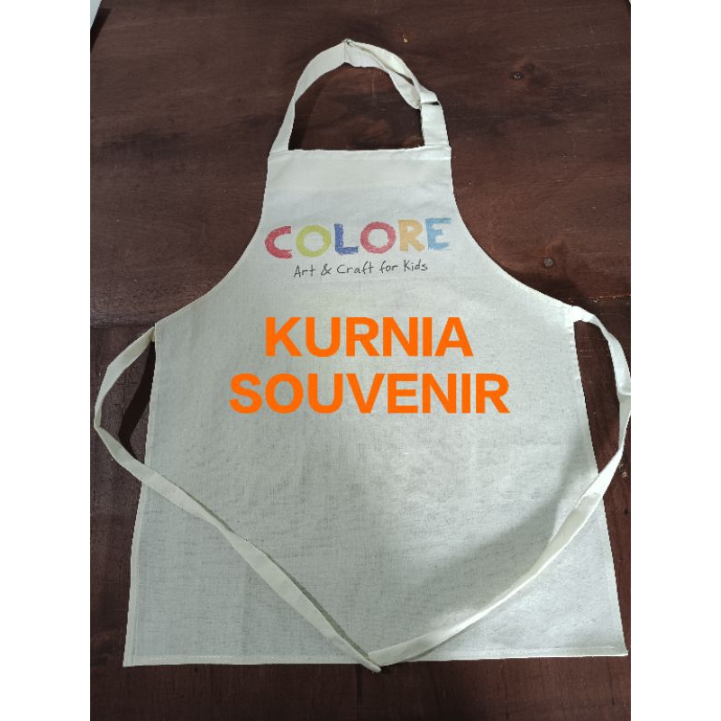 Jual Celemek/Apron anak sablon custom | Shopee Indonesia
