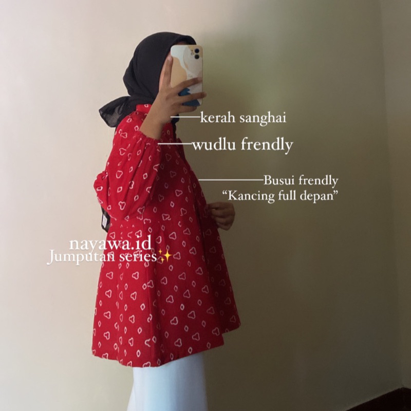 Jual Batik Nayawa Norra Blouse Batik modern Batik Jumputan Batik full ...