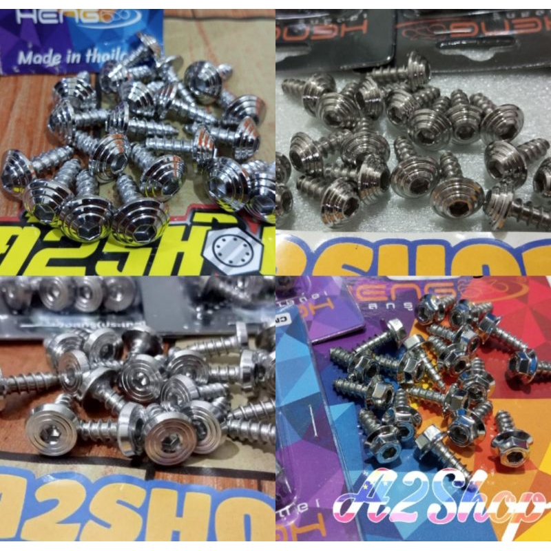 Jual Probolt bodi baut body yamaha Mio soul fino Nouvo Nmax aerox stainless spiral payung 2kunci ...