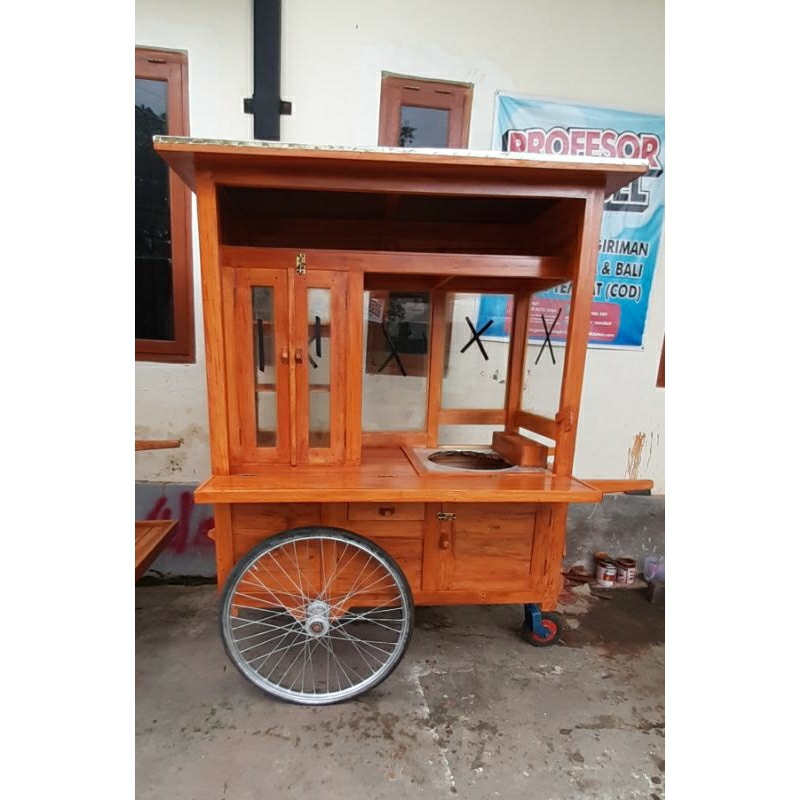 Jual Gerobak bakso malang / gerobak bakwan kawi / gerobak siomay ...