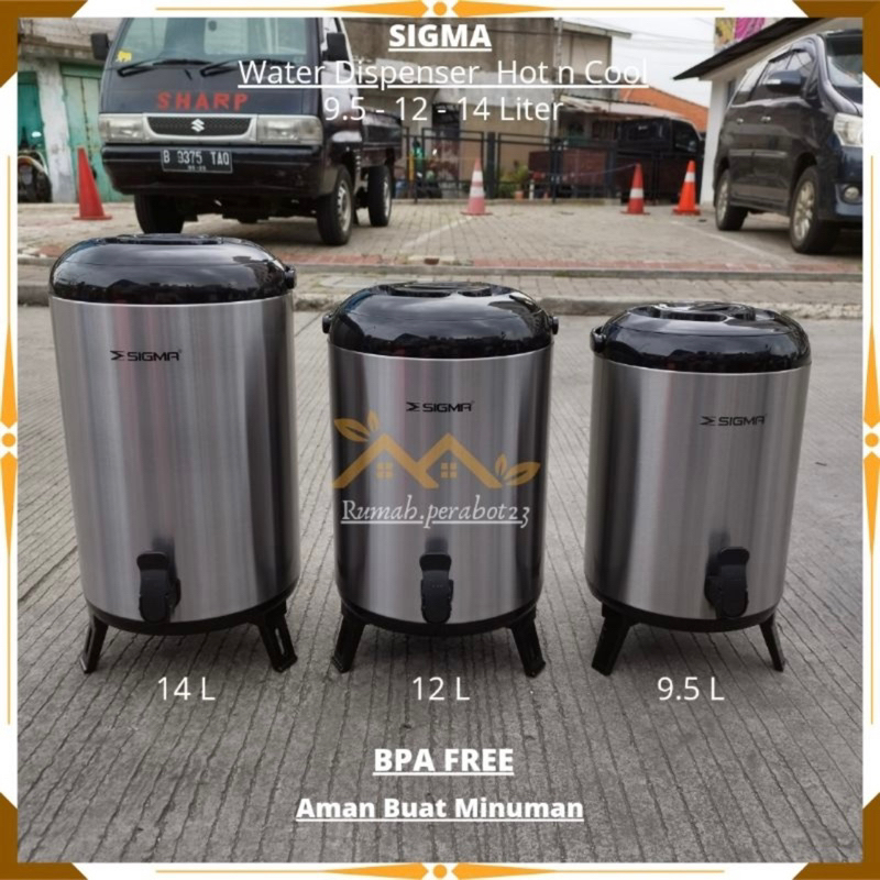 Jual SIGMA - Dispenser Termos Water Jug Air Panas / Dingin Sigma 9,5 ...