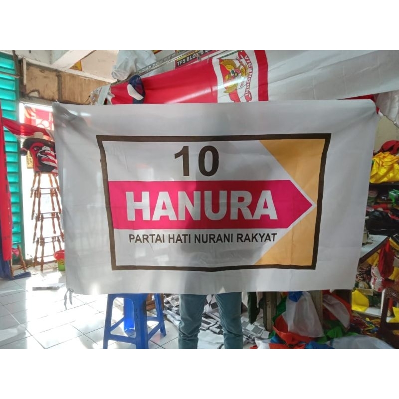 Jual BENDERA PARTAI HANURA UKURAN 100 X 150 CM | Shopee Indonesia