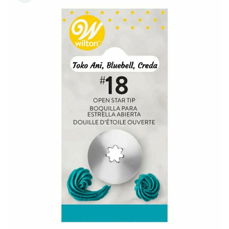 Jual Willton standard open star tip #18 / Wilton spuit bintang no.18 ...