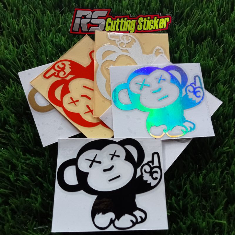 Jual STICKER LITTLE JDM STICKER CUTTING MONKEY JDM 8 X 6,5 CM | Shopee ...