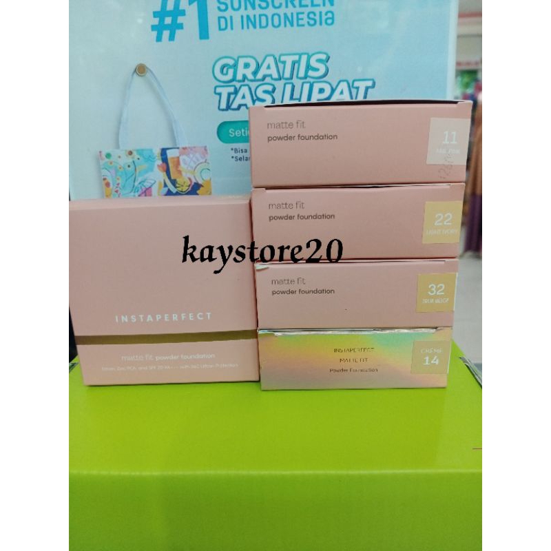 Jual Wardah instaperfect matte fit powder foundation - NEW PACK ...