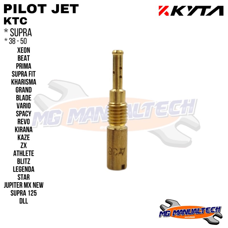Jual Pilot jet spuyer KTC Supra grand kirana karisma vario beat blade mx new xeon KAZE | Shopee ...