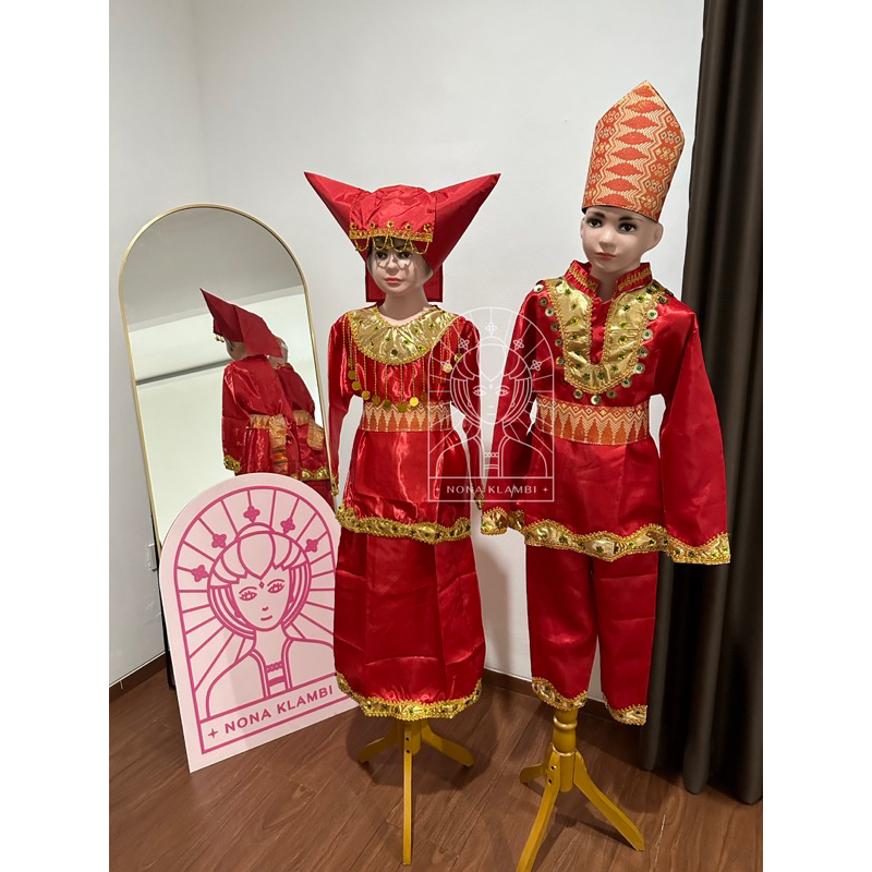Jual Baju Adat Anak Padang / Sumatera Barat - Merah | Shopee Indonesia