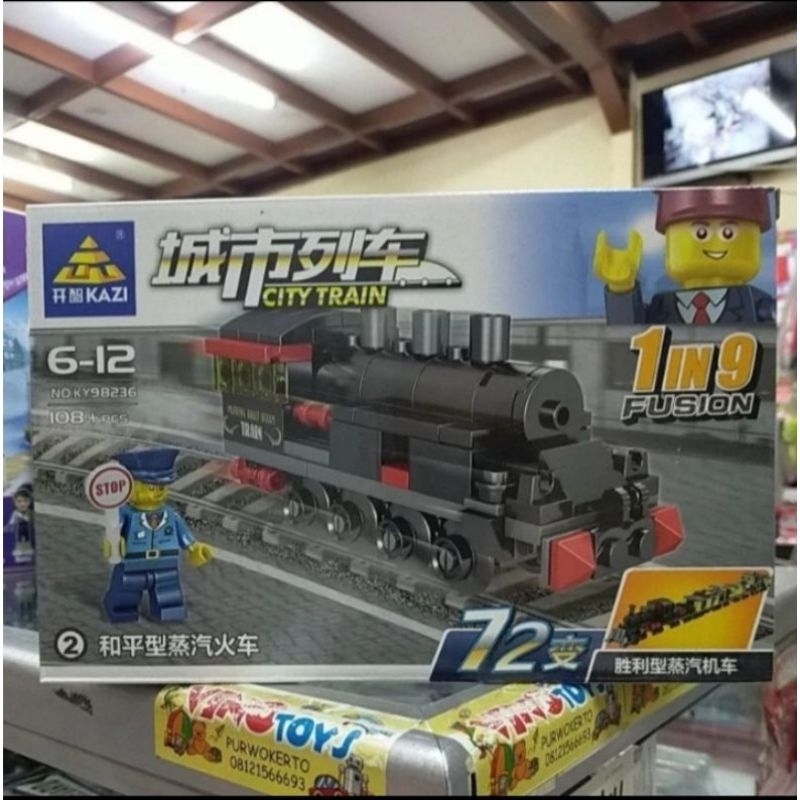 Jual mainan balok edukasi lokomotif kereta api train ky98236 | Shopee Indonesia