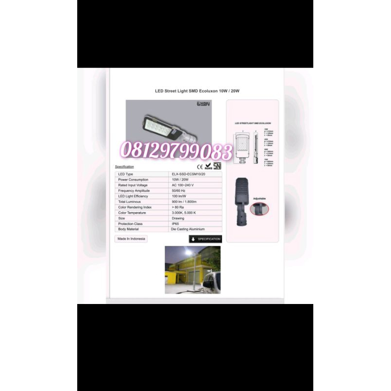 Jual LUXON lampu jalan pju led 10w 20w 50w 70w street light 10 w 20 w 50 w 70 w | Shopee Indonesia