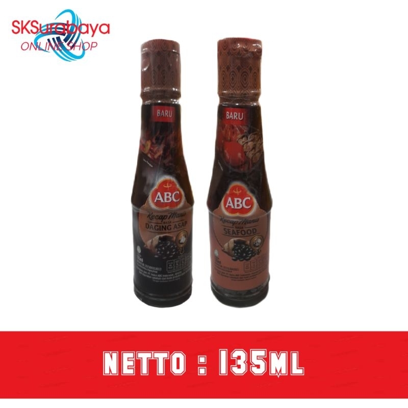 Jual ABC Kecap Manis rasa Daging Asap dan Seafood 135ml kemasan botol ...