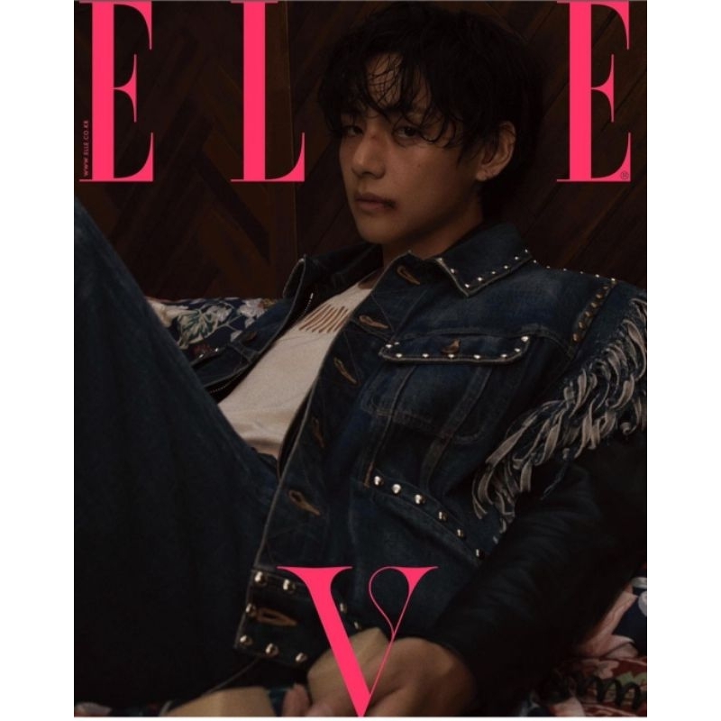 Jual OFFICIAL ELLE KOREA BTS V KIM TAEHYUNG MAGAZINE | Shopee Indonesia