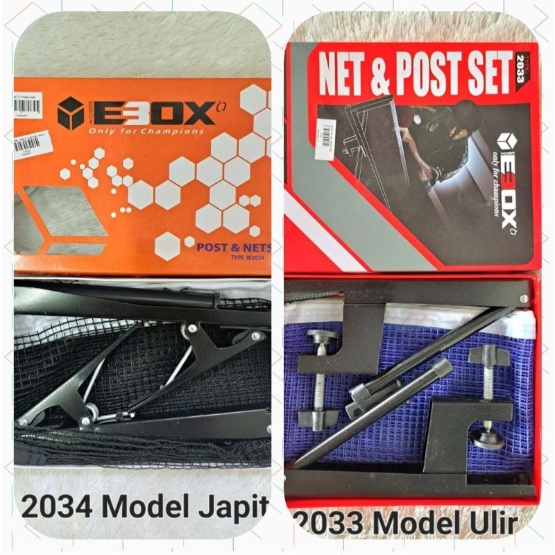 Jual Tiang & Net Tenis Meja Ebox 2033(Ulir)/2034(Japit) | Shopee Indonesia