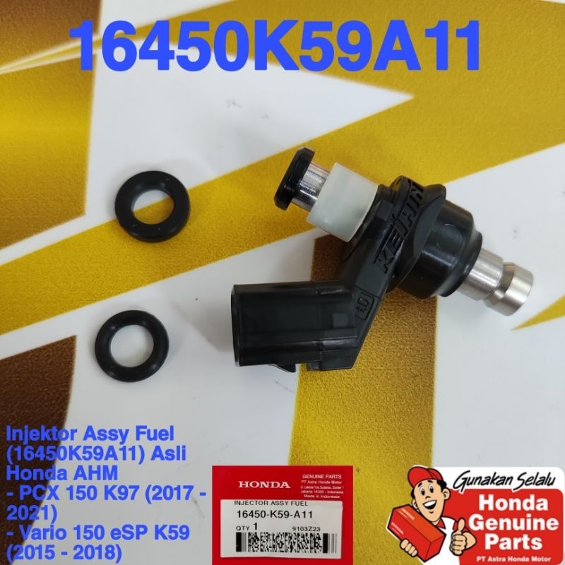 Jual Injector Assy Fuel Injektor Vario 150 PCX 150 Asli atau Ori Honda ...