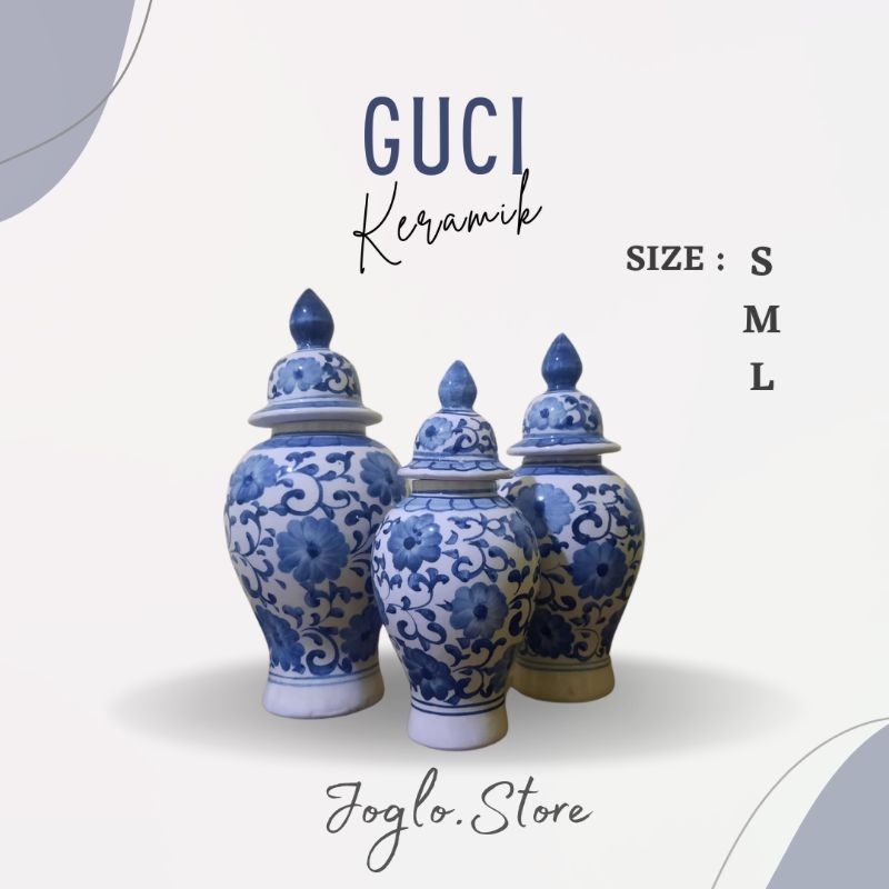 Jual Guci Keramik / Vas / Pot / Dekorasi Rumah / Dekorasi Kantor Harga ...