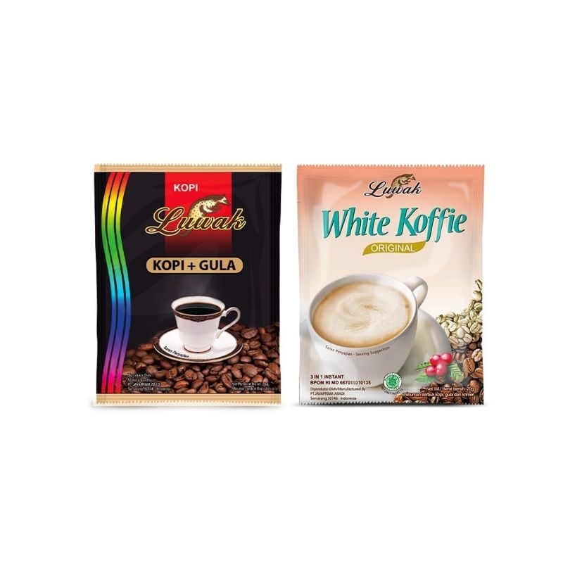 Jual Kopi Luwak White Koffie Original & Kopi Luwak Kopi + Gula 10 x 20 ...