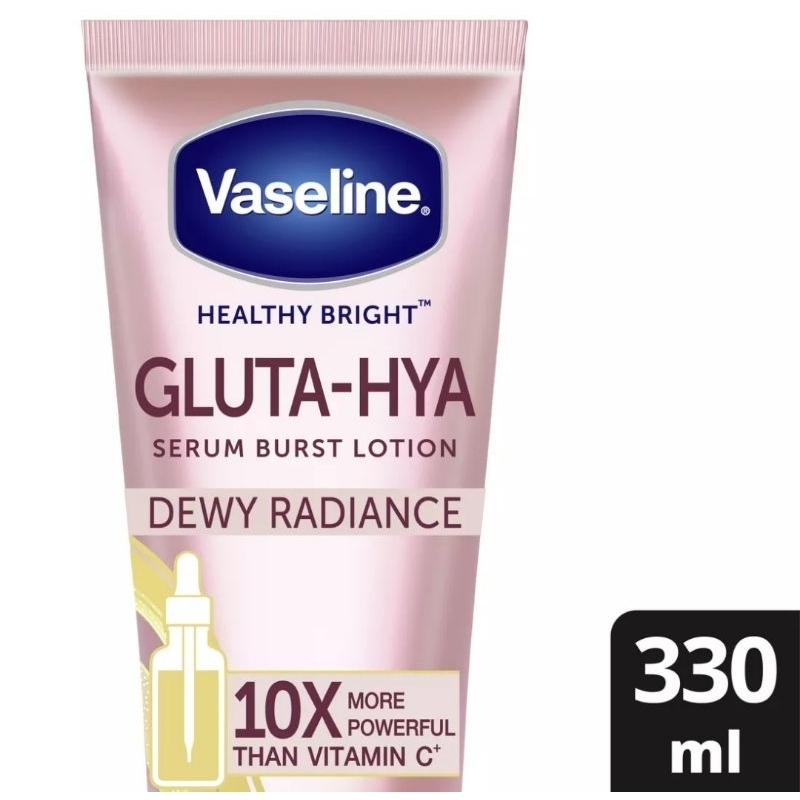 Jual VASELINE HEALTH BRIGHT GLUTA-HYA SERUM LOTION DEWY RADIANCE 330 ML ...