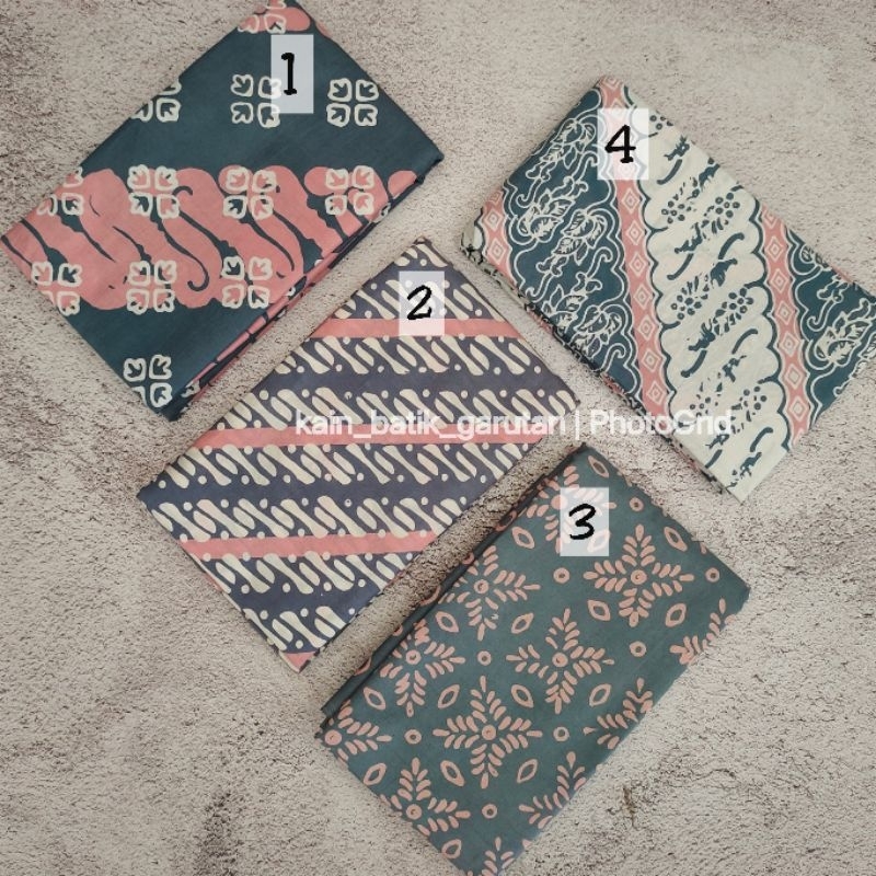 Jual Kain Batik Pastel Pink Abu Indigo Kain Batik Cap Pink Abu Bahan ...