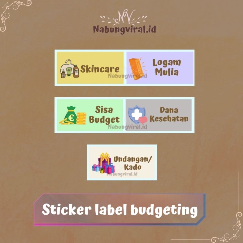 Jual STIKER BUDGETING / STIKER DOMPET KEUANGAN / STIKER DOMPET PINTAR ...