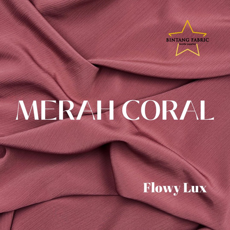 Jual Bahan Kain Flowy Lux Youryu Crinkle Airflow 0,5 meter | Shopee ...