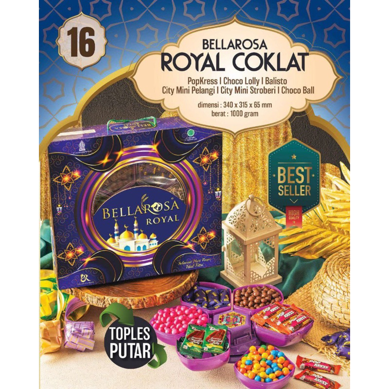 Jual BELLAROSA ROYAL COKLAT PAKET LEBARAN HAMPERS KUE KERING COOKIES PERMEN COKLAT KACANG SIRUP ...