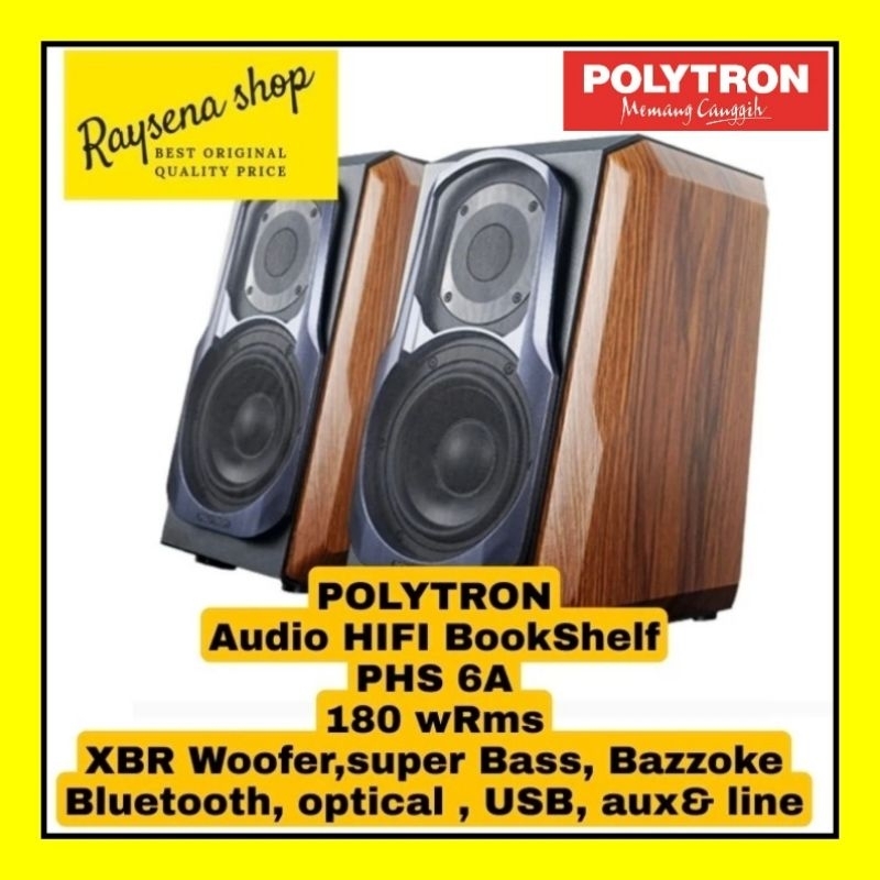 Jual POLYTRON PHS 6A / PHS-6A / PHS6A AUDIO BOOKSHELF BLUETOOTH SPEAKER ...