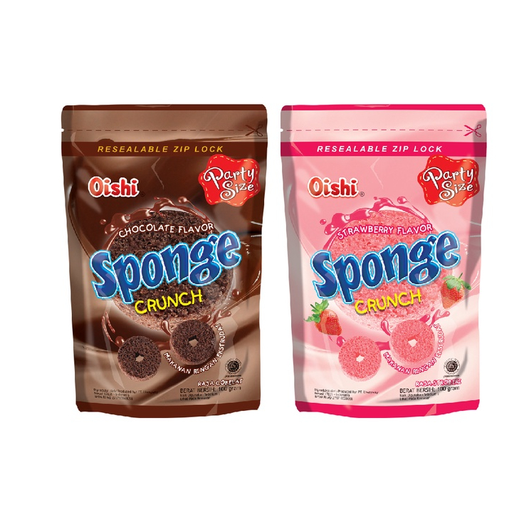 Jual Sponge Crunch Oishi 100gr ( 3 Varian ) | Shopee Indonesia
