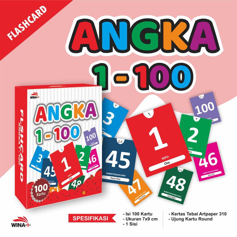 Jual Flash card Angka 1-100 | Shopee Indonesia