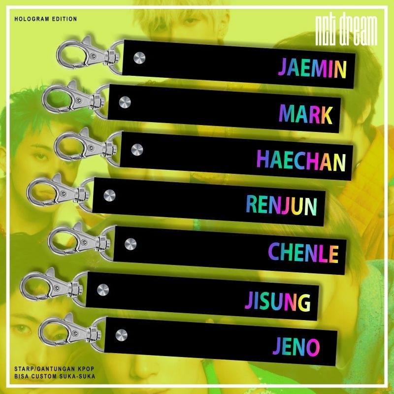 Jual STRAP NAMA NCT DREAM HOLOGRAM/KEYRING NCT DREAM | Shopee Indonesia